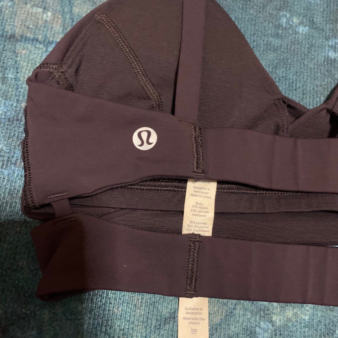 lululemon lean in bra in boysenberry on Carousell