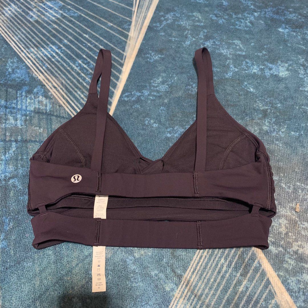 lululemon lean in bra in boysenberry on Carousell