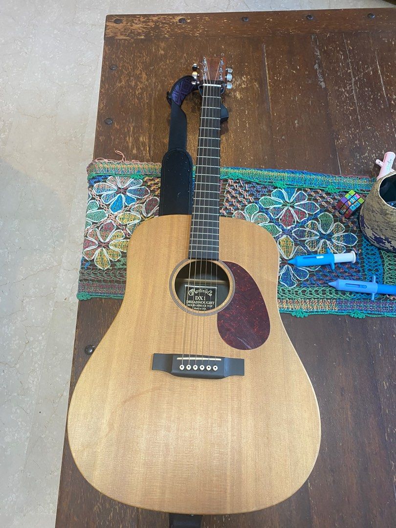 Martin DX1 dreadnought acoustic guitar, Hobbies & Toys, Music & Media ...