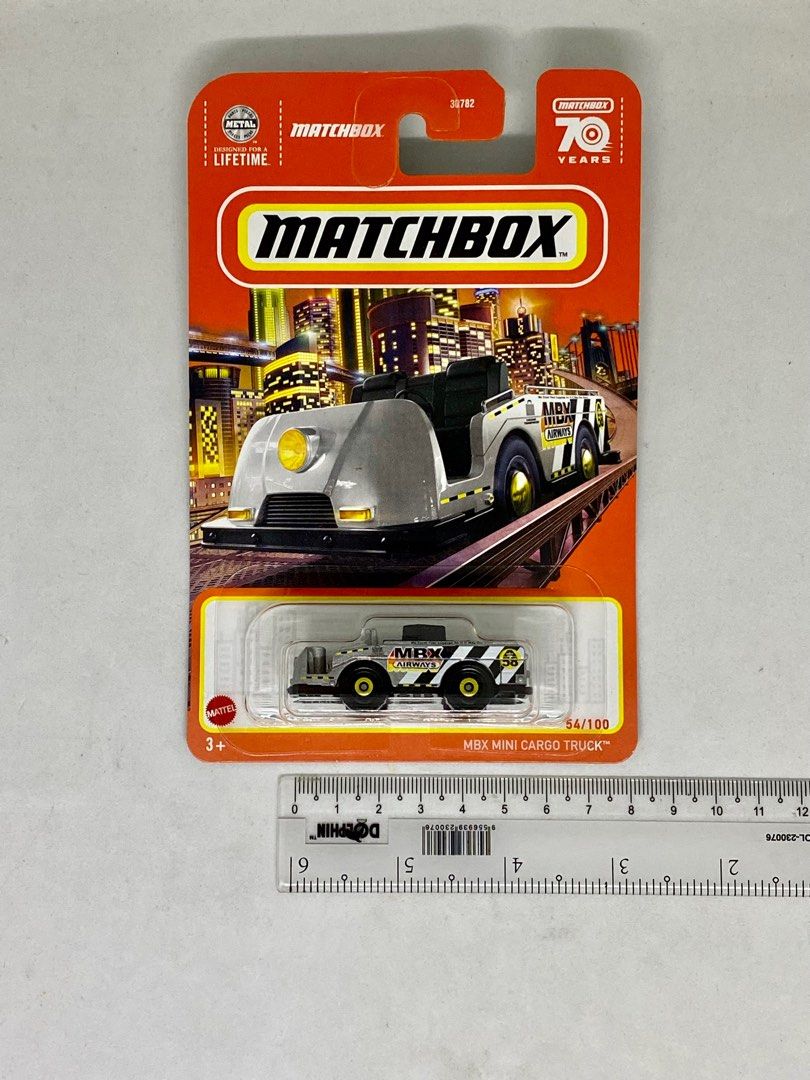 Matchbox MBX MINI CARGO TRUCK Metallic Grey Transporter Delivery Pickup ...