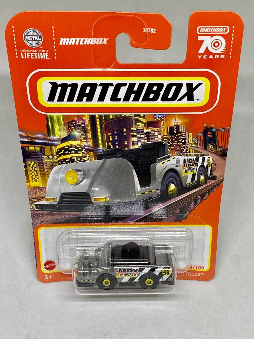 Matchbox MBX MINI CARGO TRUCK Metallic Grey Transporter Delivery Pickup ...