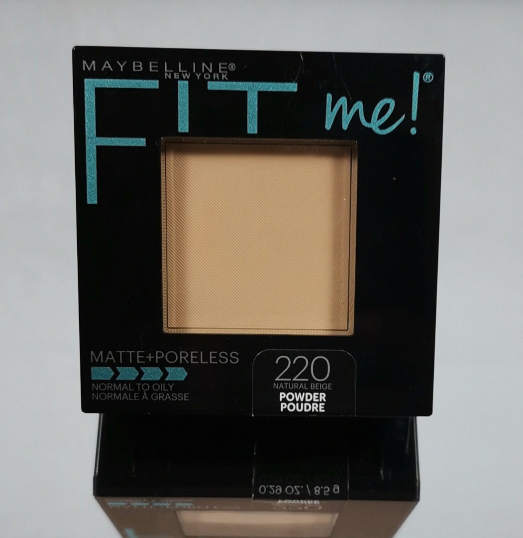 MAYBELLINE NEW YORK FIT ME! MATTE+PORELESS PRESSED POWDER #220 NATURAL ...