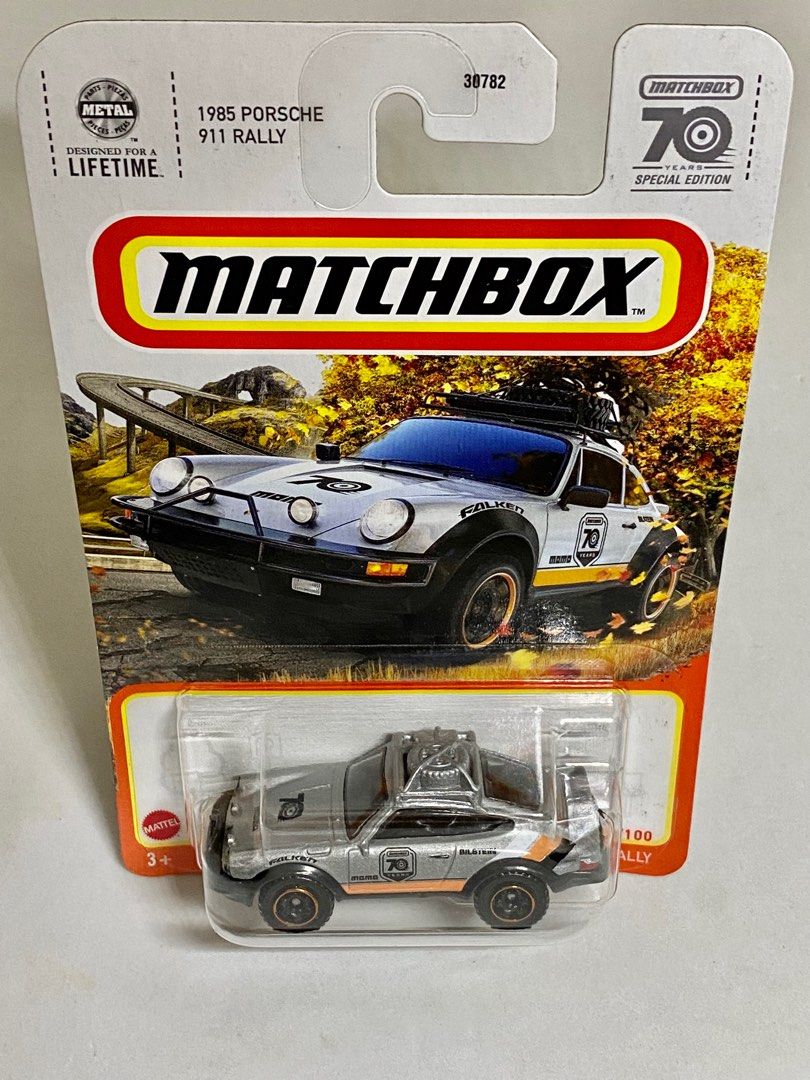 MBX Matchbox 1985 PORSCHE 911 RALLY Metallic Grey Special Edition 70 th ...