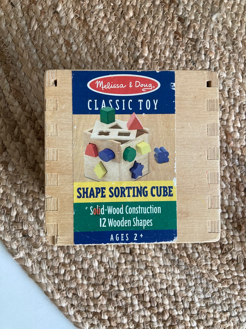 Melissa & Doug - shape sorting cube, Hobbies & Toys, Toys & Games on ...