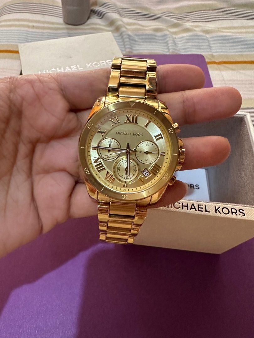 Michael Kors Gold Watch, Luxury, Watches on Carousell