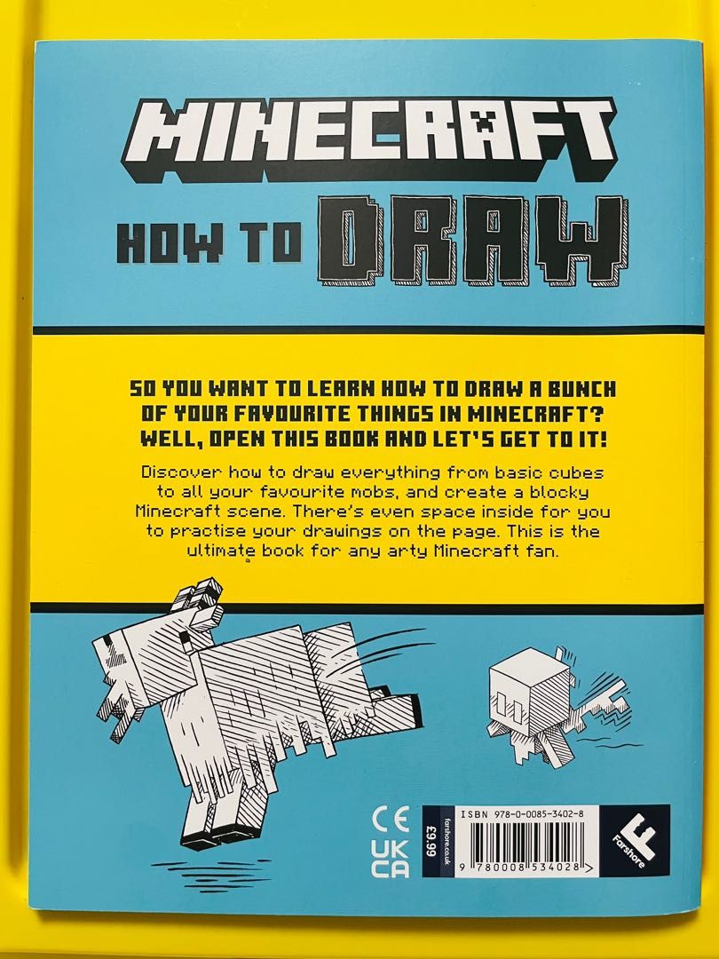 Minecraft how to draw book, 興趣及遊戲, 書本 & 文具, 小朋友書 - Carousell