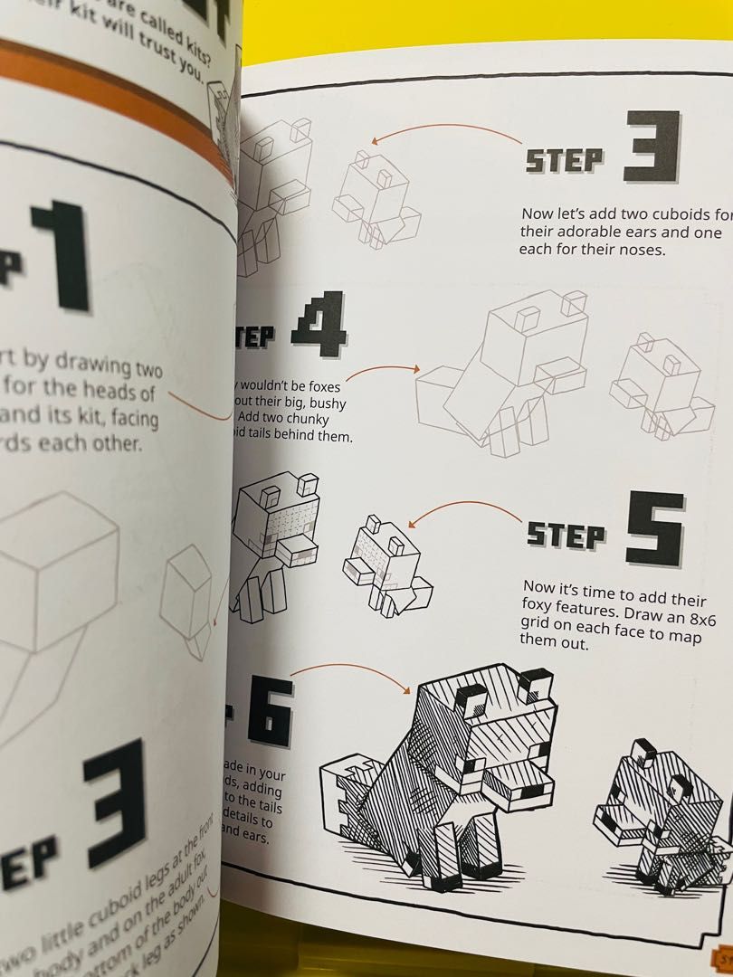 Minecraft how to draw book, 興趣及遊戲, 書本 & 文具, 小朋友書 - Carousell