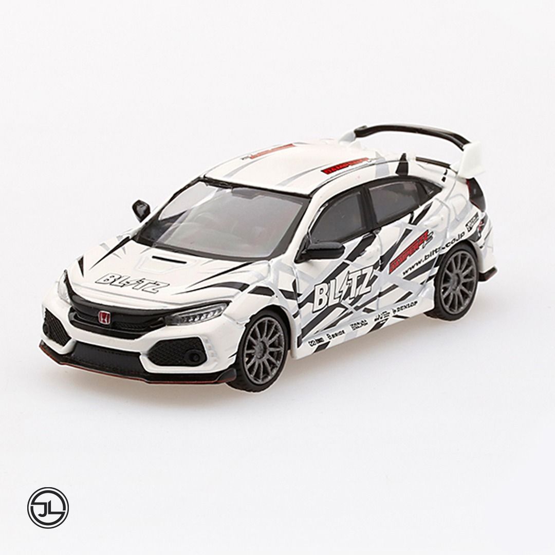 MINI GT #95 - HONDA CIVIC TYPE R BLITZ TYPE R WHITE 1/64, Hobbies ...