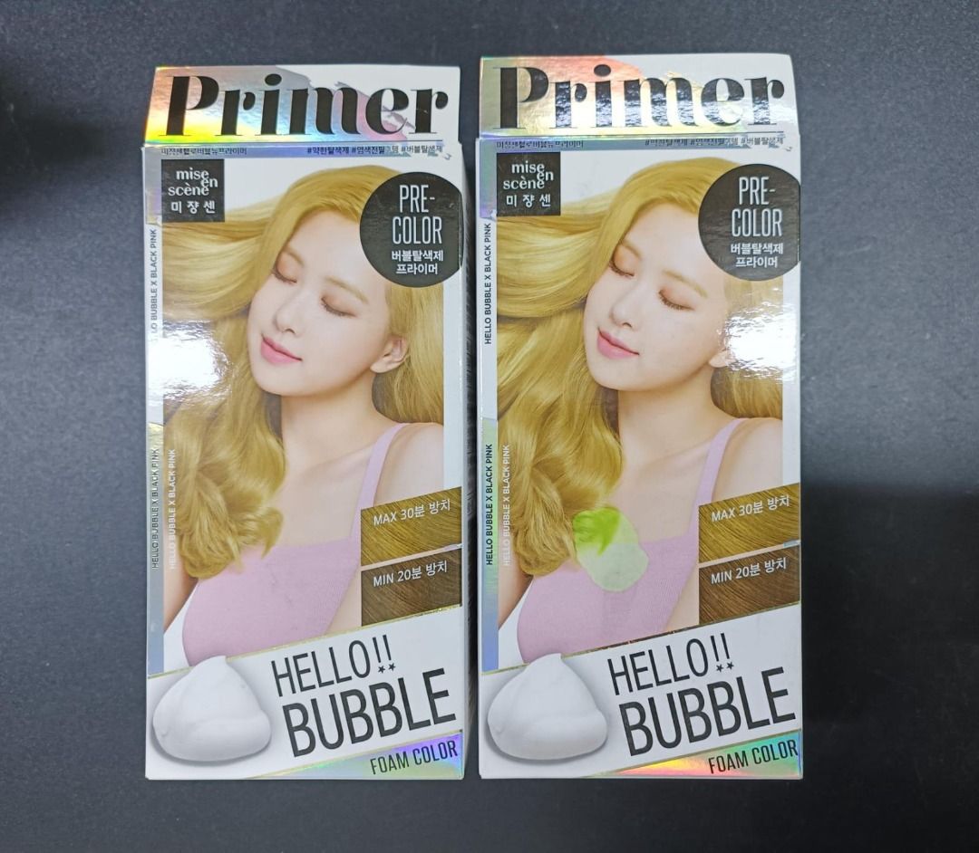 Mise En Scene Hello Bubble Hair Dye Primer, Beauty & Personal Care ...