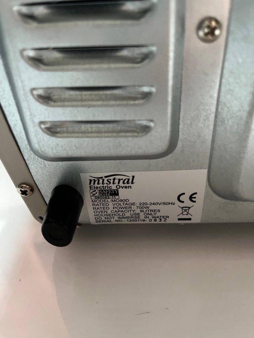 Mistral Electric Toaster/oven, TV & Home Appliances, Kitchen Appliances ...