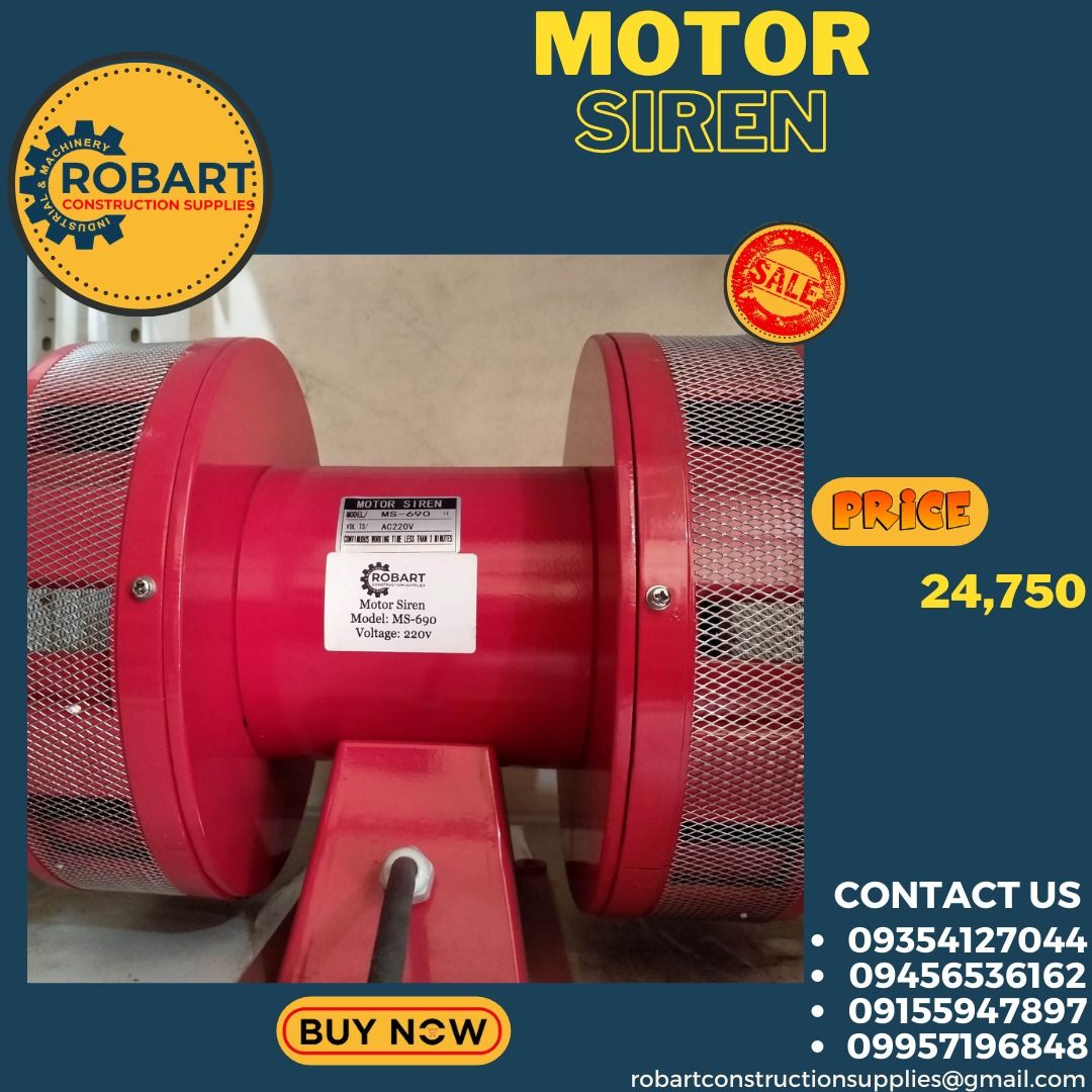 MOTOR SIREN, Commercial & Industrial, Construction Tools & Equipment on ...