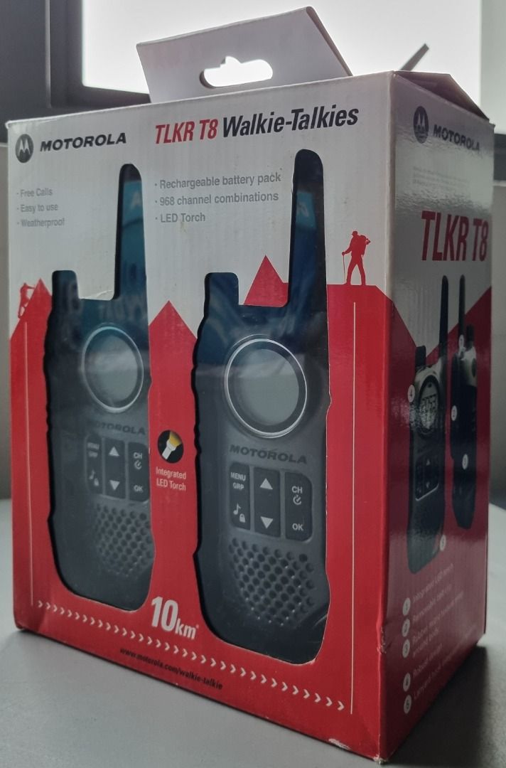 Motorola TLKR T8 Walkie-Talkies, Mobile Phones & Gadgets, Walkie-Talkie on Carousell