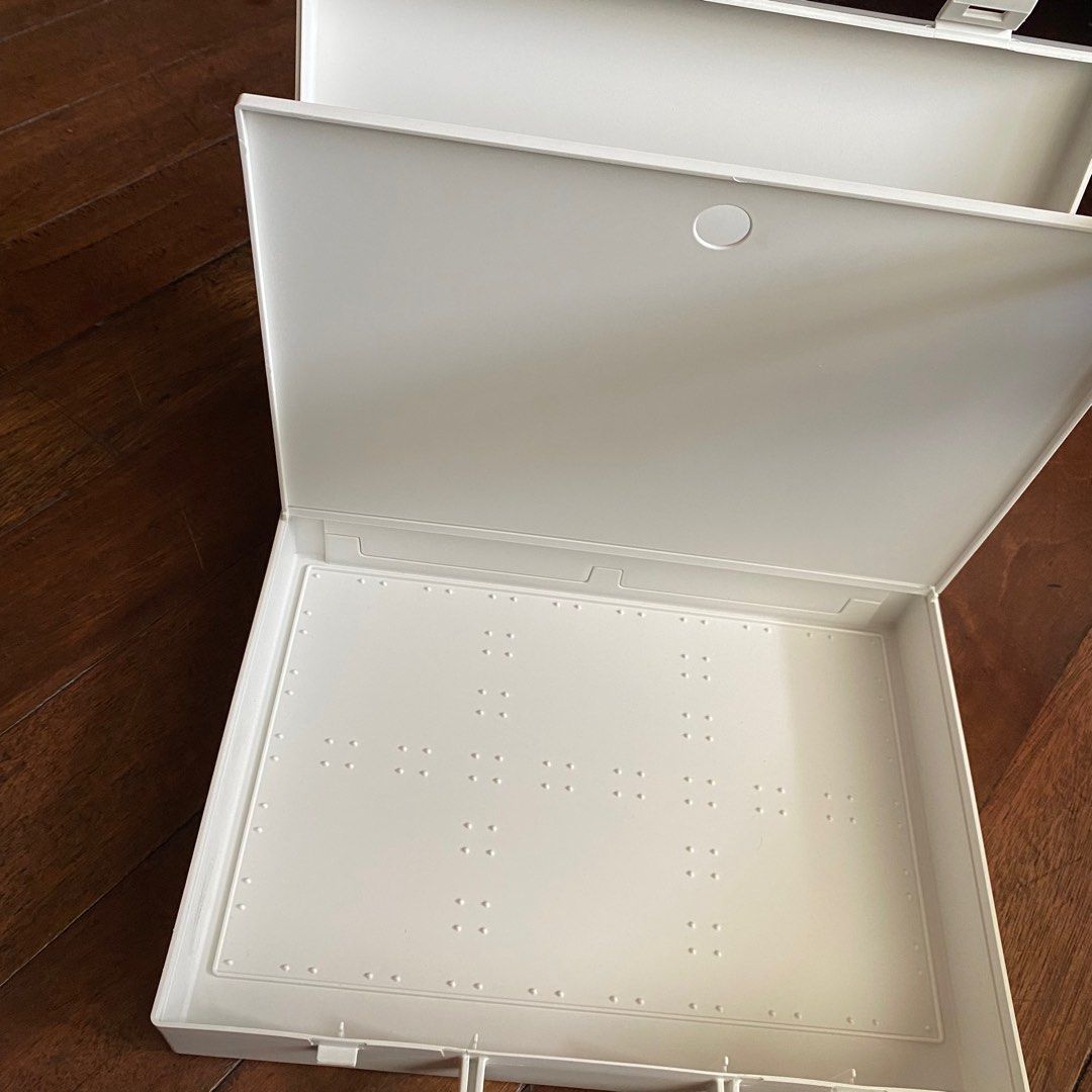 MUJI Polypropylene Carry Case (WHITE GRAY), Hobbies & Toys, Stationary ...