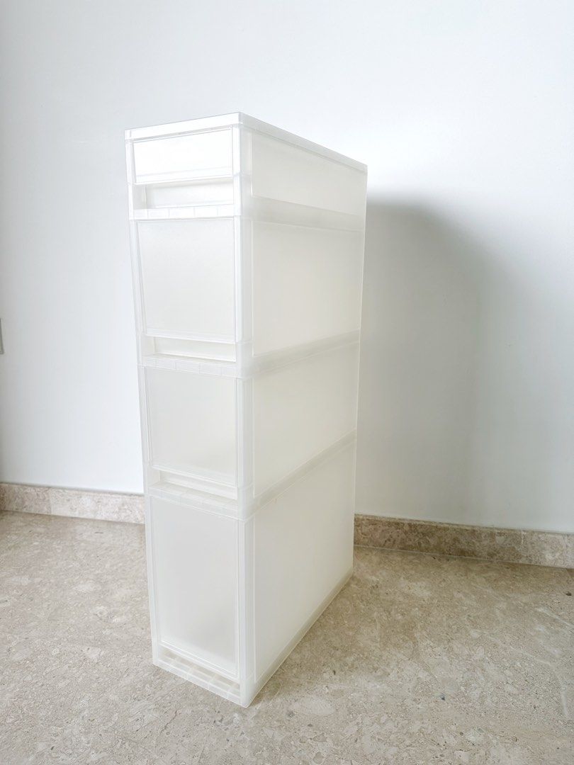 Muji Polypropylene Storage Case with Caster, Furniture & Home Living ...