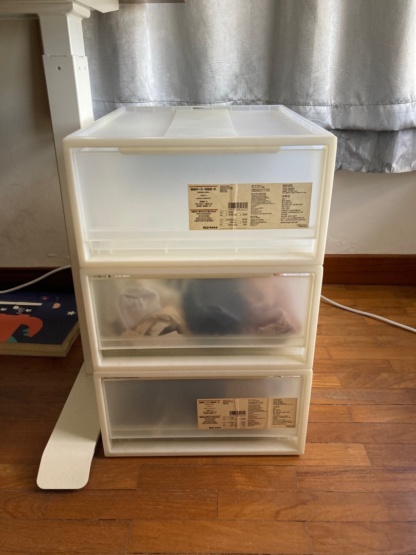Muji PP storage drawer boxes, Furniture & Home Living, Home Improvement ...