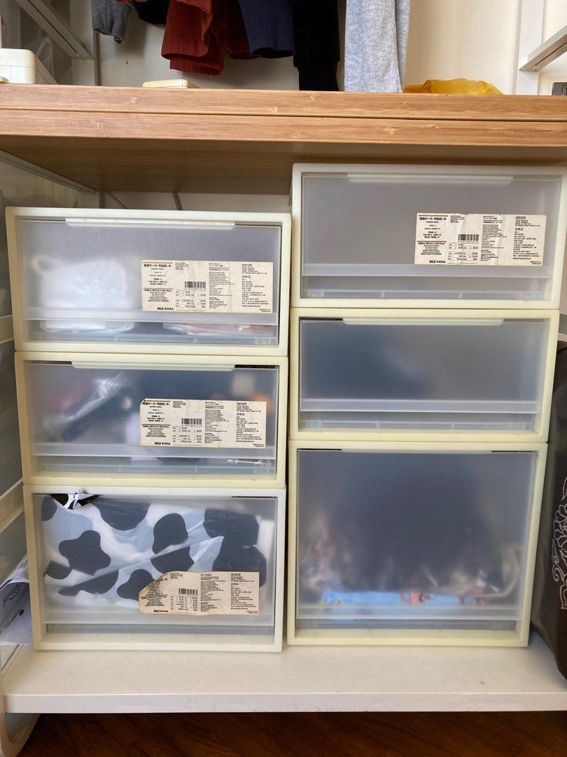 Muji PP storage drawer boxes, Furniture & Home Living, Home Improvement ...