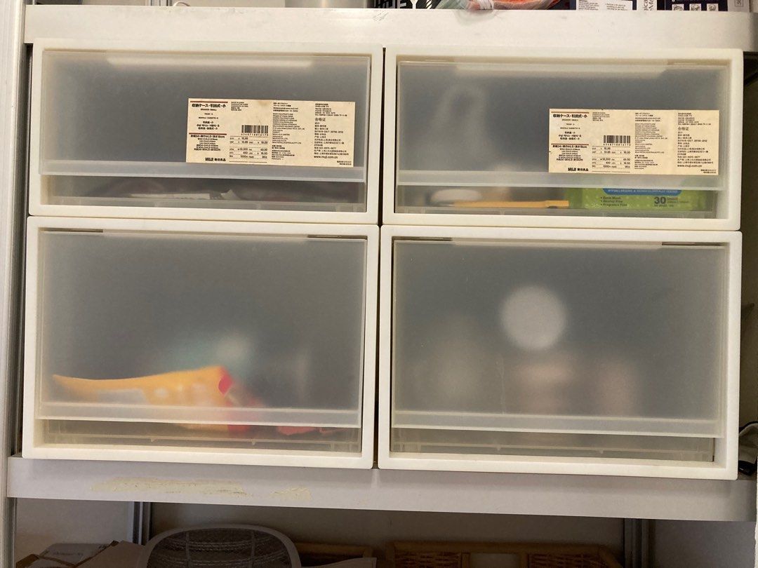 Muji PP storage drawer boxes, Furniture & Home Living, Home Improvement ...