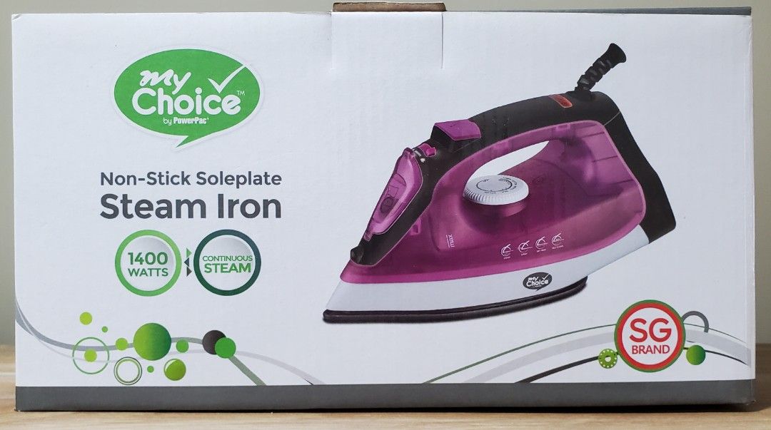 MyChoice Steam Iron (non-stick soleplate), TV & Home Appliances, Irons ...