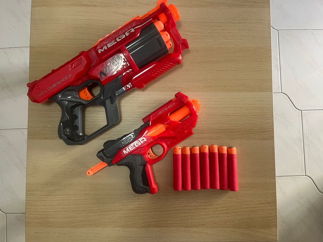 Nerf Mega Guns, Hobbies & Toys, Toys & Games on Carousell