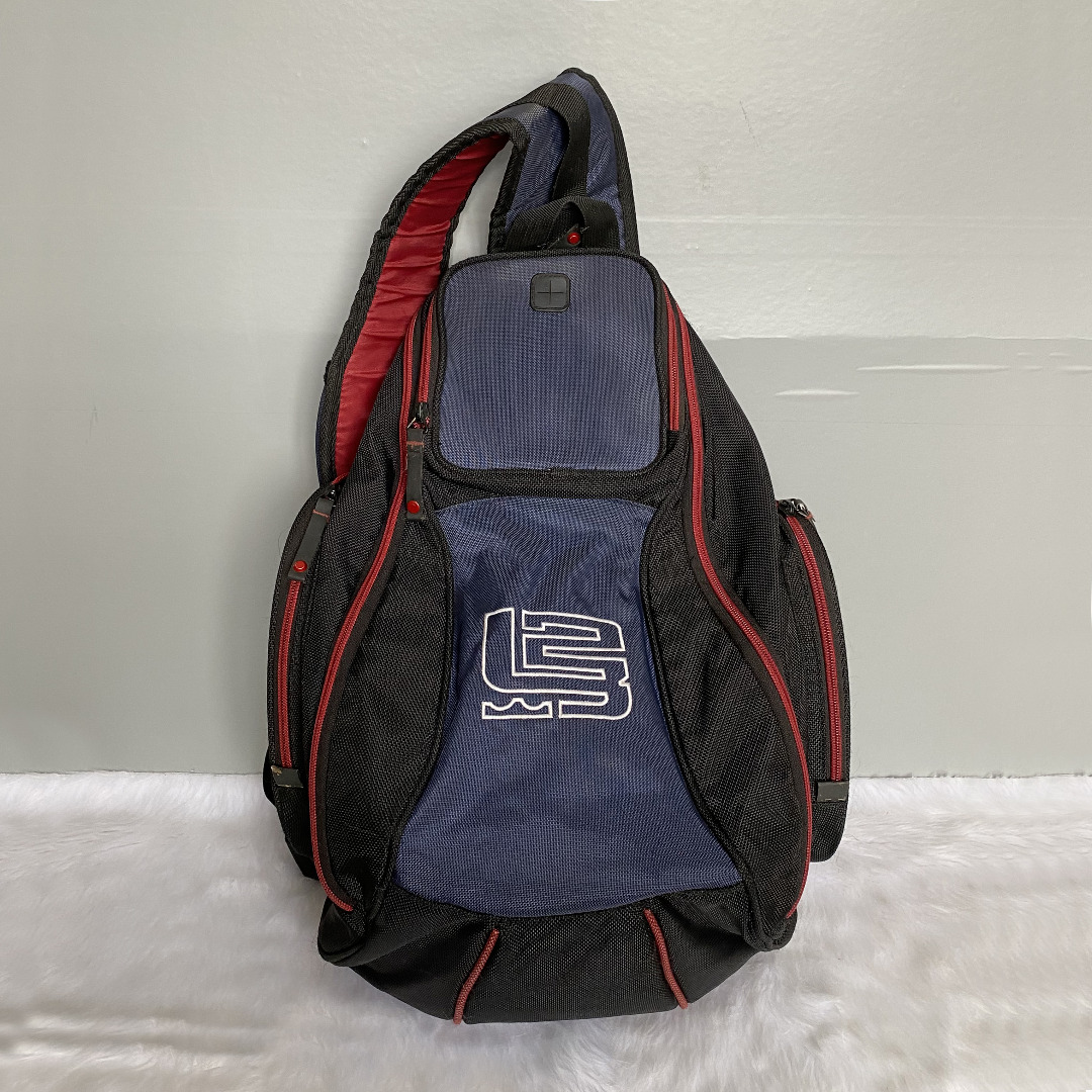 Nike Lebron James Vintage Blue Black Red Backpack Body Bag, Men's ...