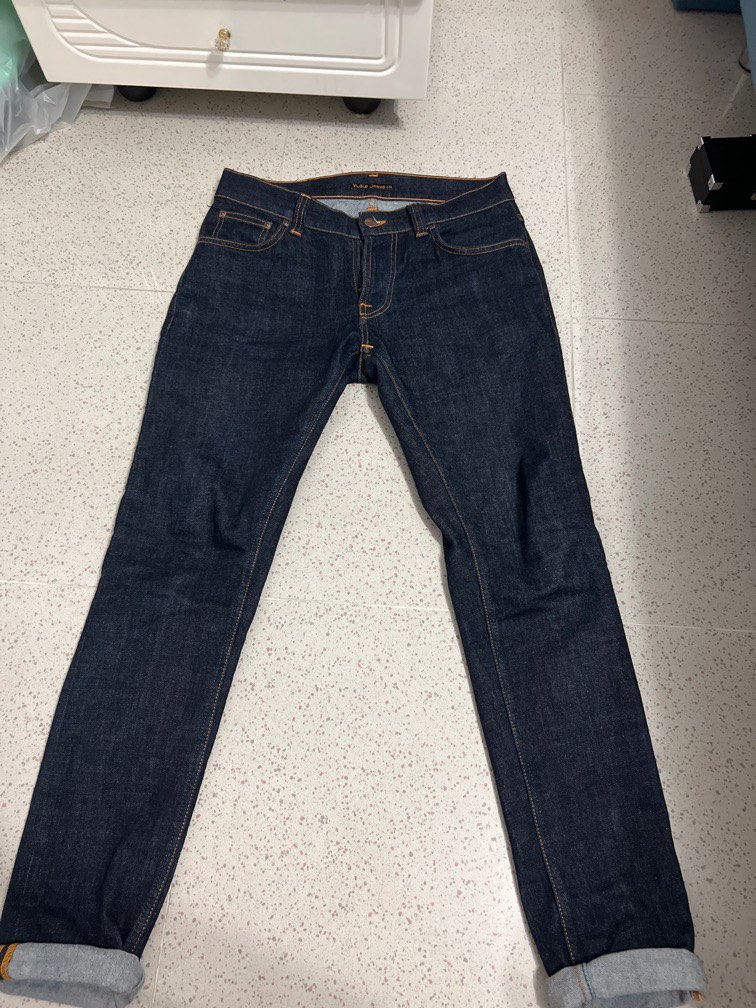 Nudie jeans tight terry rinsed twill W31/L32, Men's Fashion, Bottoms ...