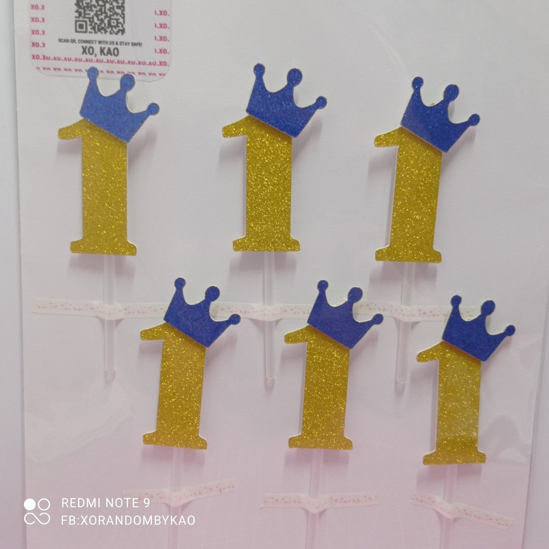 Number One Cupcake Toppers With Crown Glitter Cardstock On Carousell number-one-cupcake-toppers-with-crown-glitter-cardstock-on-carousell