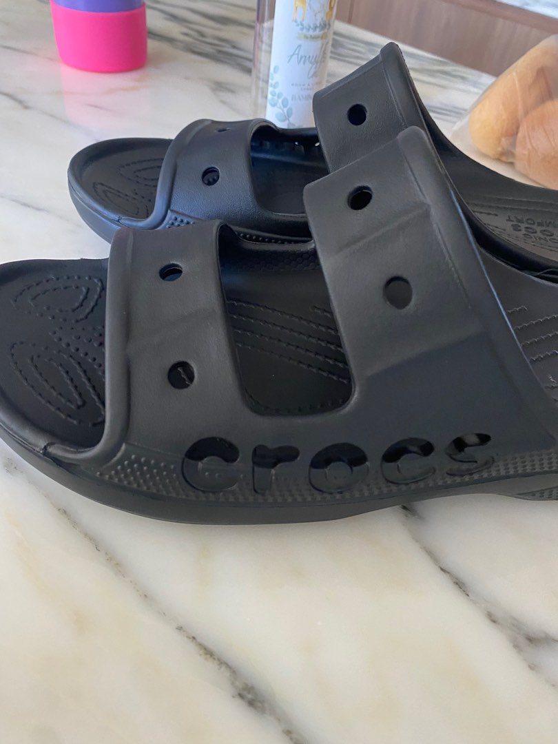 Original crocs M10 W12 black like new on Carousell