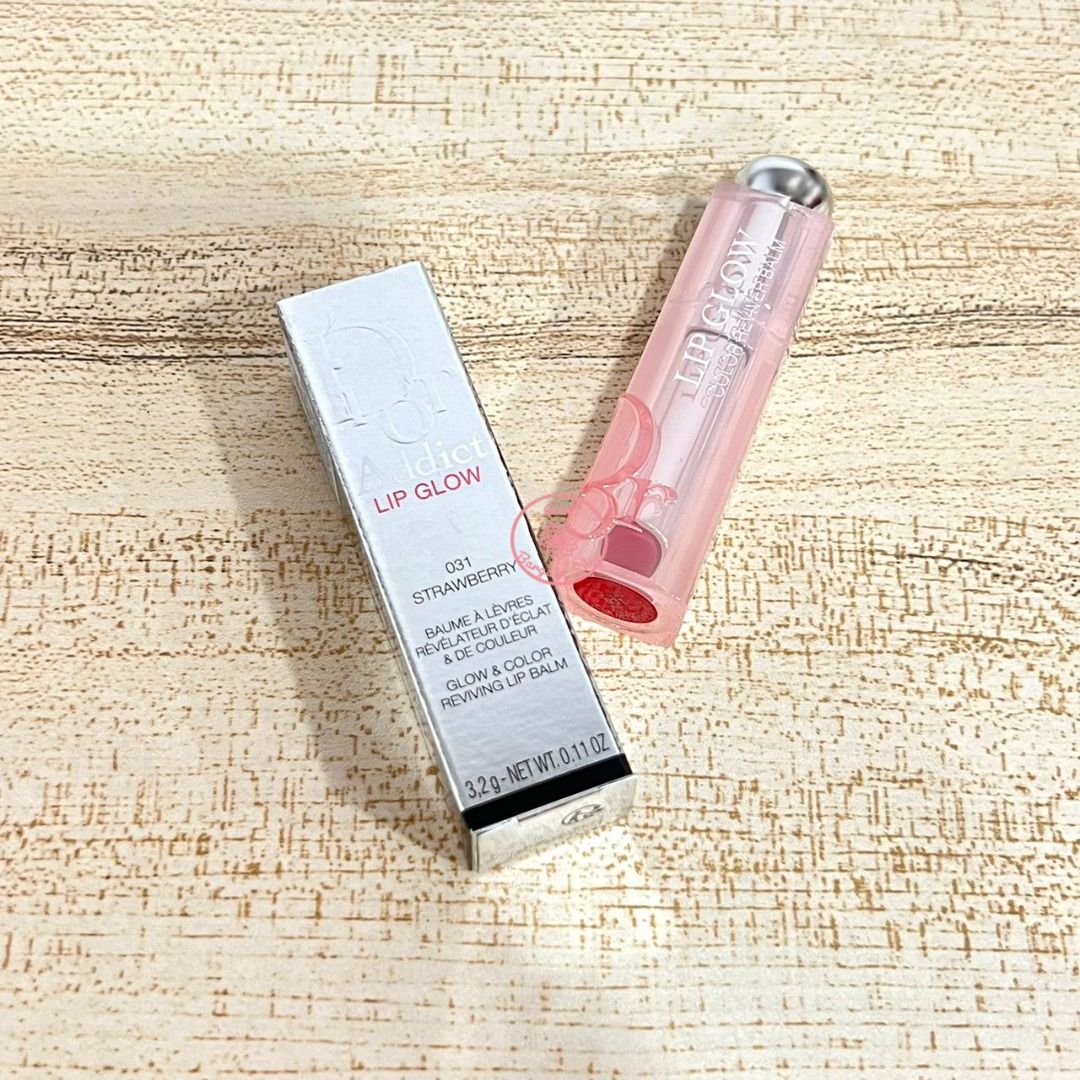 [Original] Dior Addict Lip Glow #031 Strawberry 3.2g (Black Pink Jisoo ...