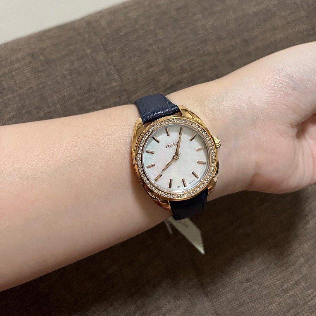 Original Fossil Solar Powered Leather Watch on Carousell