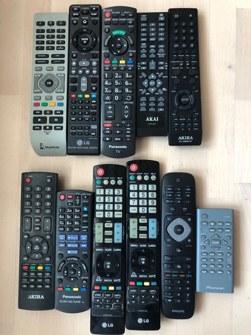 Original TV Remote Control: LG, Panasonic, Philips, Akira, Pioneer ...