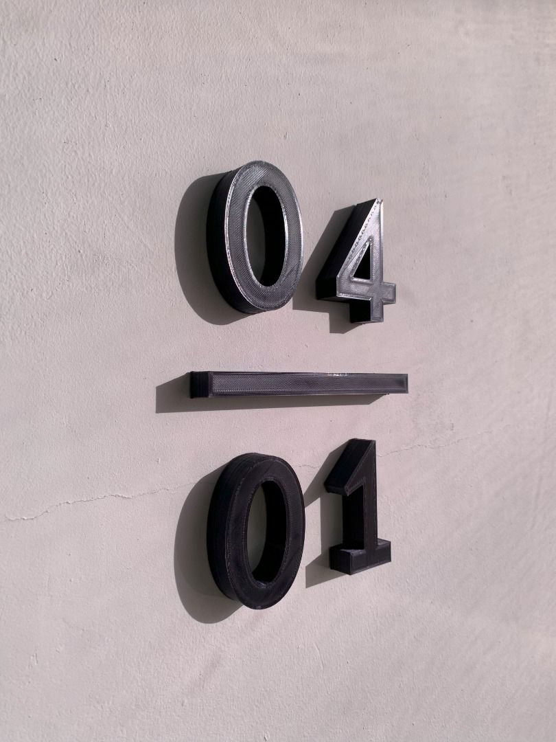 Outdoor Signage / Unit Number Signage, Furniture & Home Living, Home ...