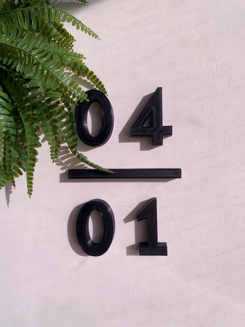 Outdoor Signage / Unit Number Signage, Furniture & Home Living, Home ...