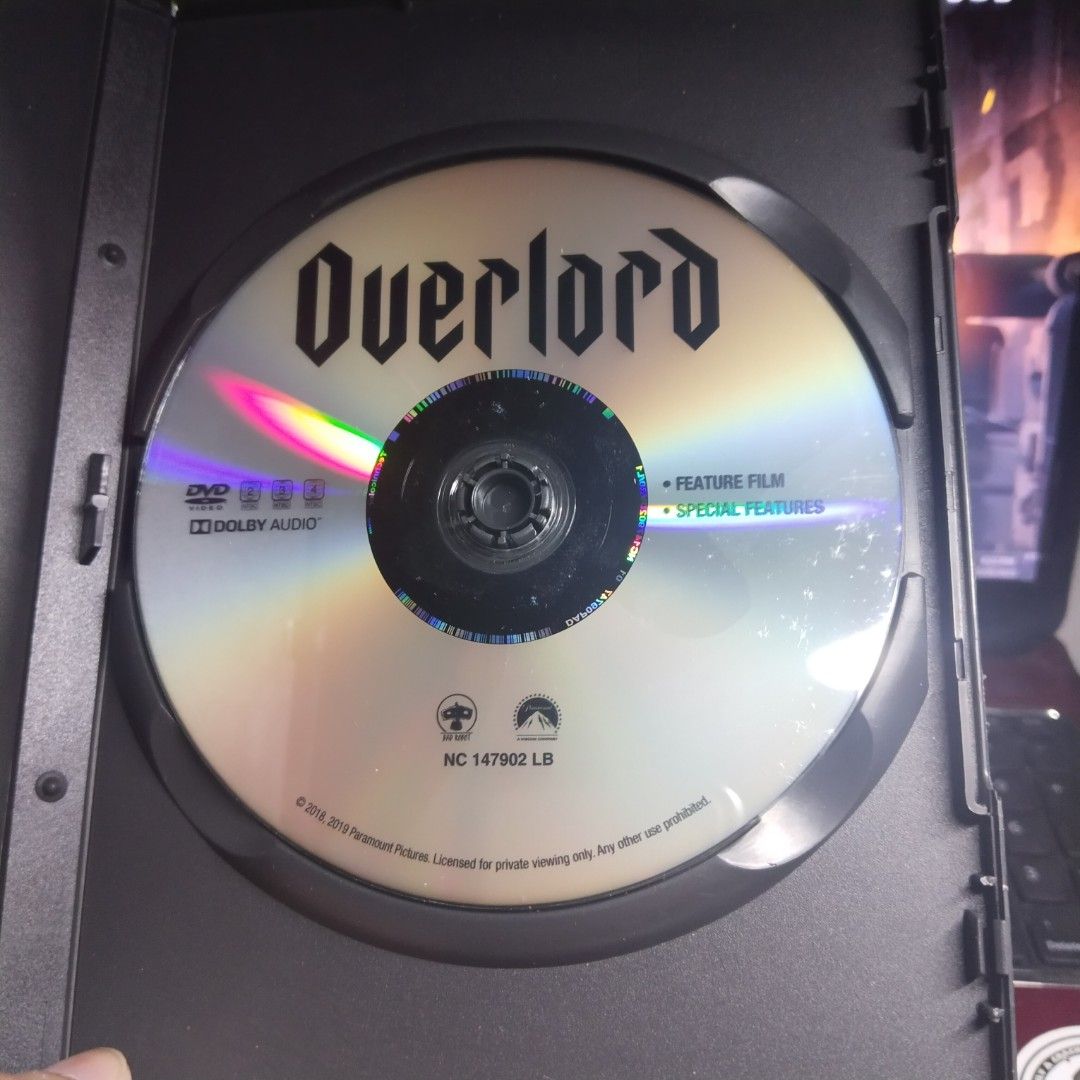 Overlord (2018) Original Dvd, Hobbies & Toys, Music & Media, CDs & DVDs ...