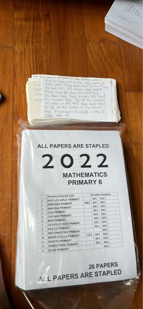 P6 maths test paper, Hobbies & Toys, Books & Magazines, Assessment ...