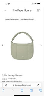 Paper bunny puffer swing in party, Women's Fashion, Bags & Wallets ...