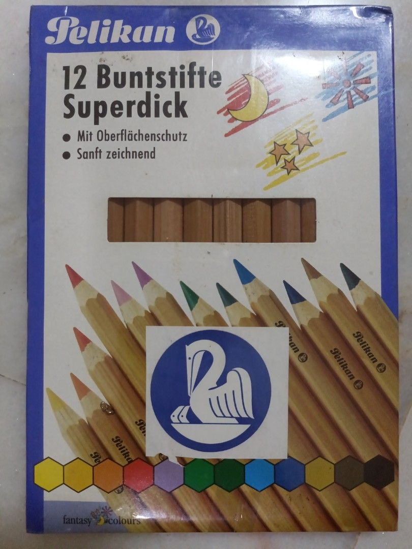 Pelikan Colour Pencils (12 Pencils), Hobbies & Toys, Stationery & Craft ...