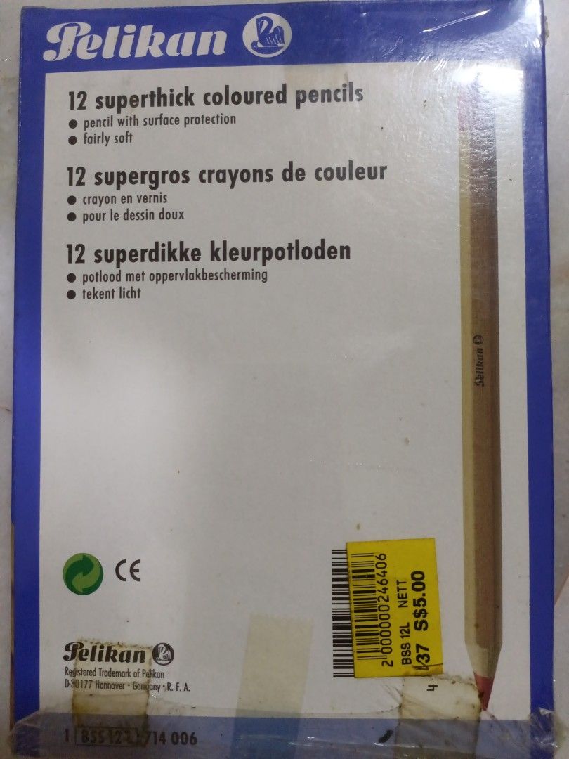 Pelikan Colour Pencils (12 Pencils), Hobbies & Toys, Stationery & Craft ...