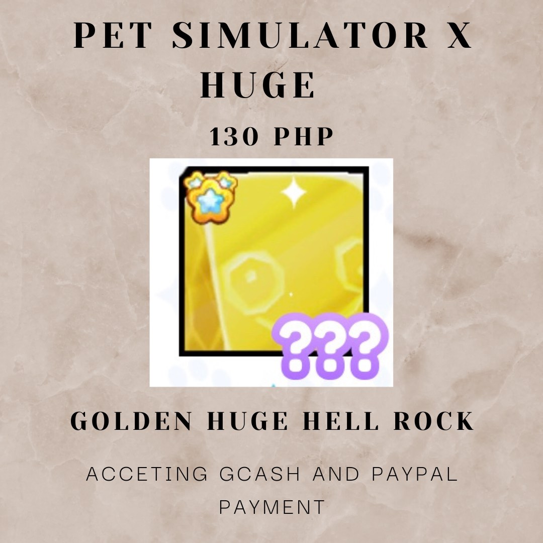 Pet Simulator X | GHHR, Video Gaming, Gaming Accessories, In-Game ...