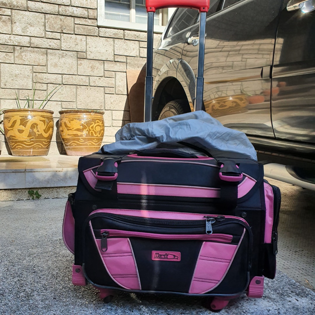 Pink Hawk Trolley Bag, Hobbies & Toys, Stationary & Craft, Stationery ...
