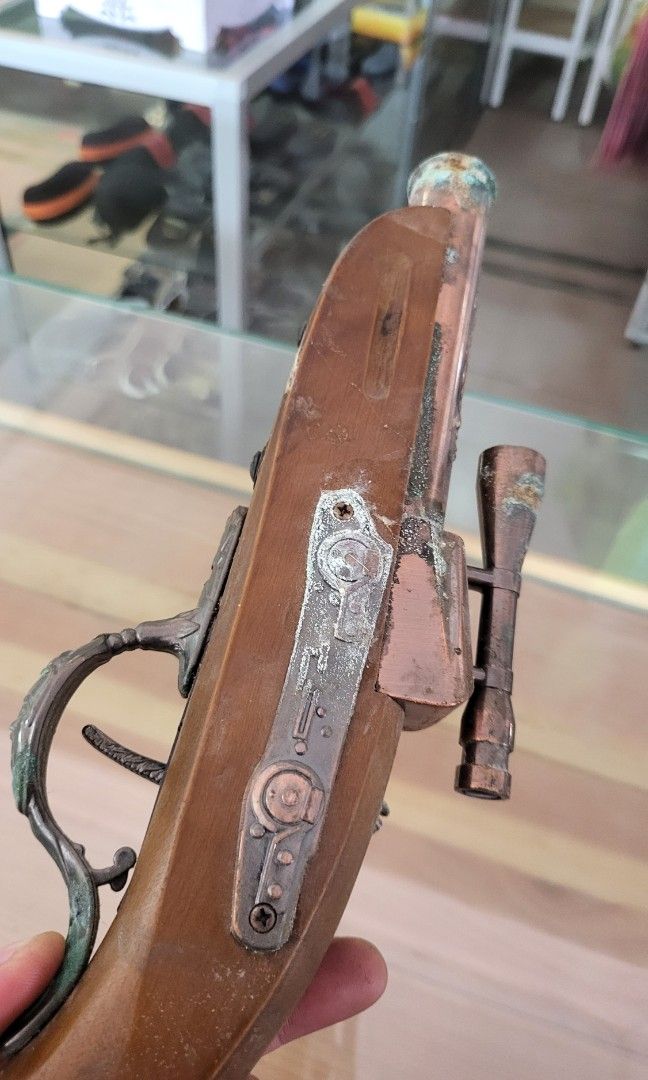 PIRATE OF THE CARIBBEAN PROP FILM REAL WOOD AND METAL OLD ANTIQUE ...