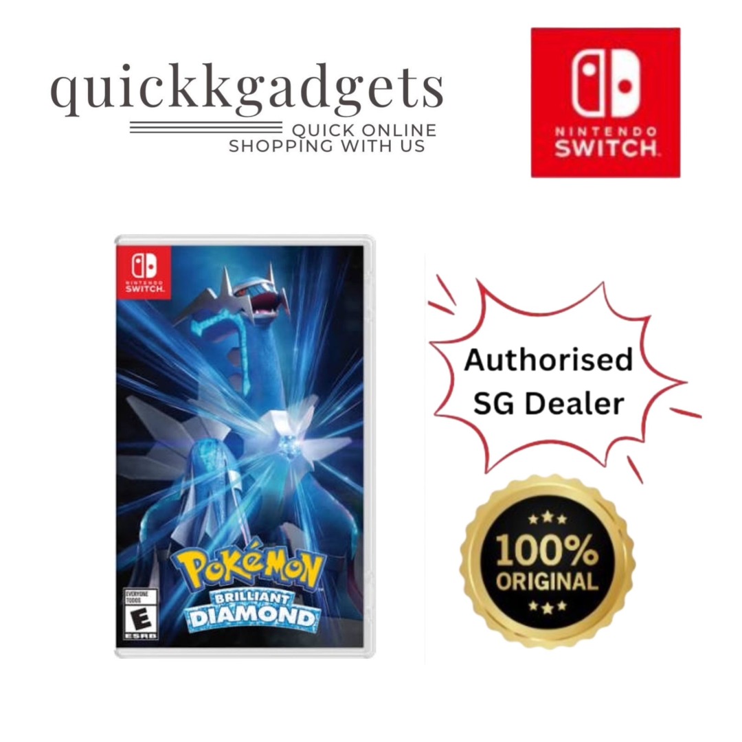 Pokemon Brilliant Diamond - Nintendo Switch, Video Gaming, Video Games ...