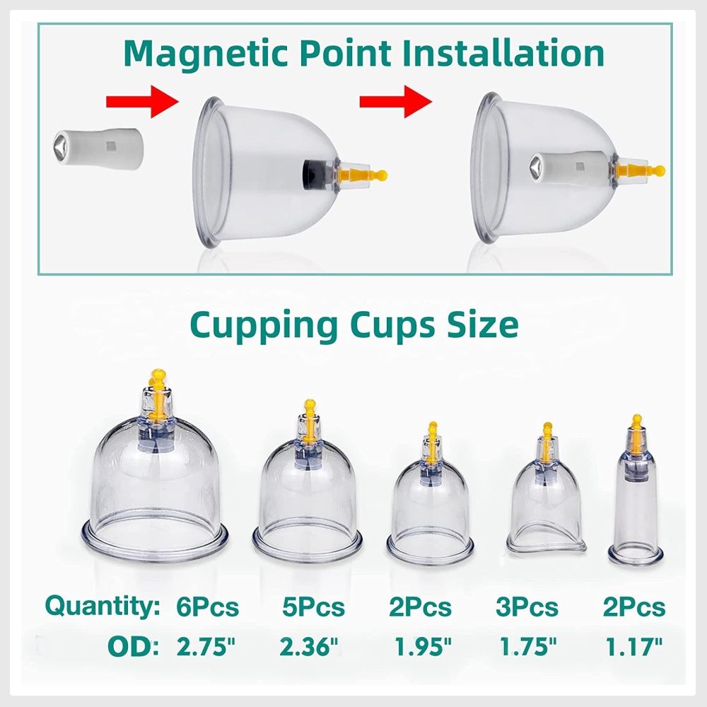 Professional Cupping Set, Chinese Cupping Therapy Set for Body Massage ...