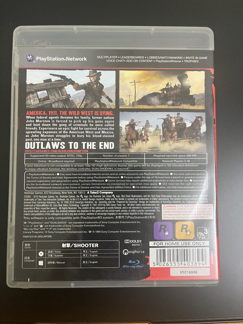 Ps3 Red Dead Redemption, Video Gaming, Video Games, PlayStation on ...