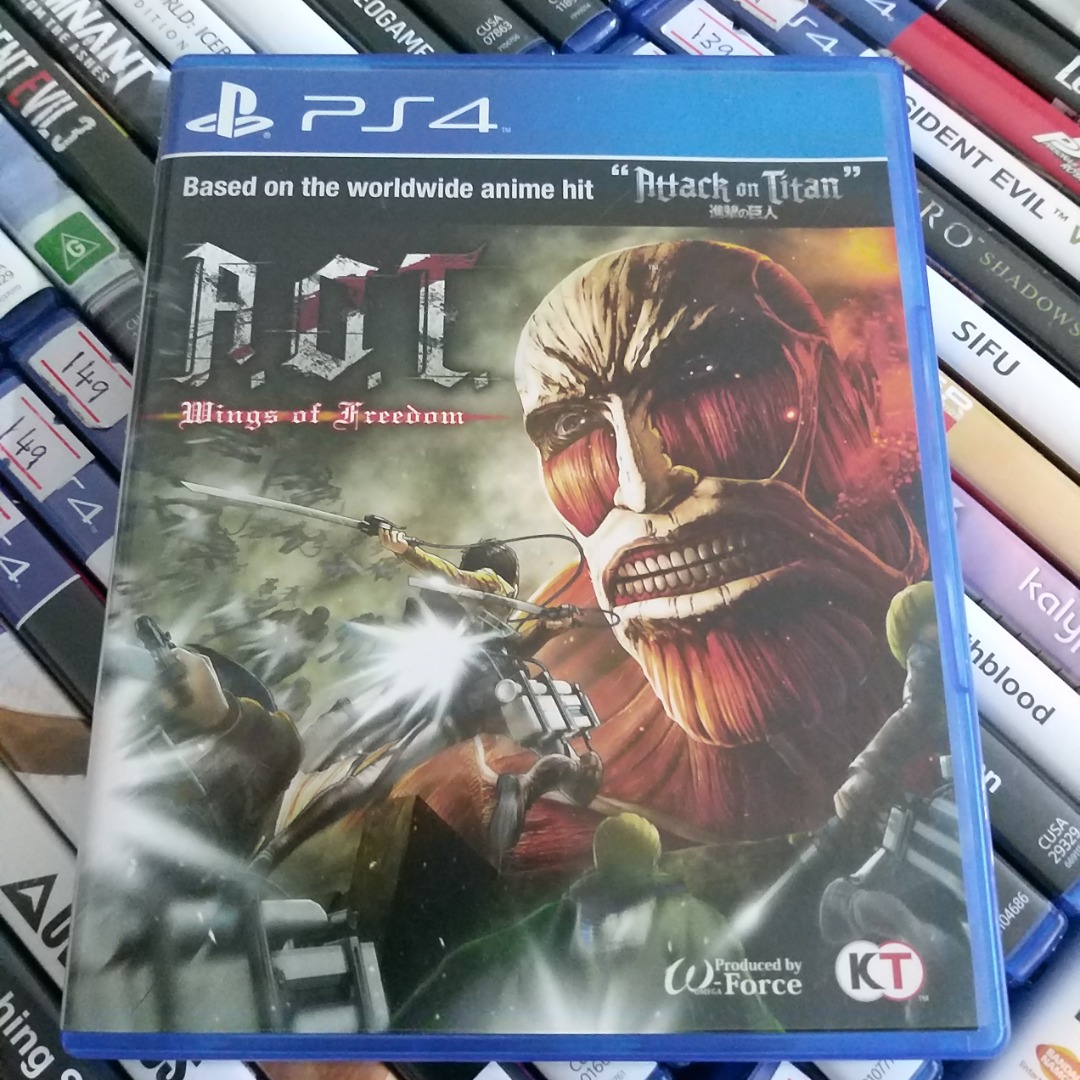 Ps4 Game Attack On Titan Aot Wings Of Freedom English Version Used
