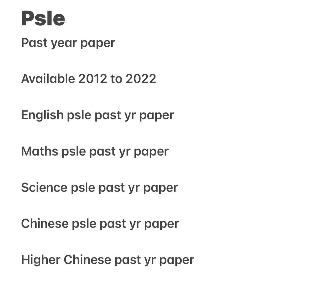 Psle past year paper 2012- 2022, Hobbies & Toys, Books & Magazines ...