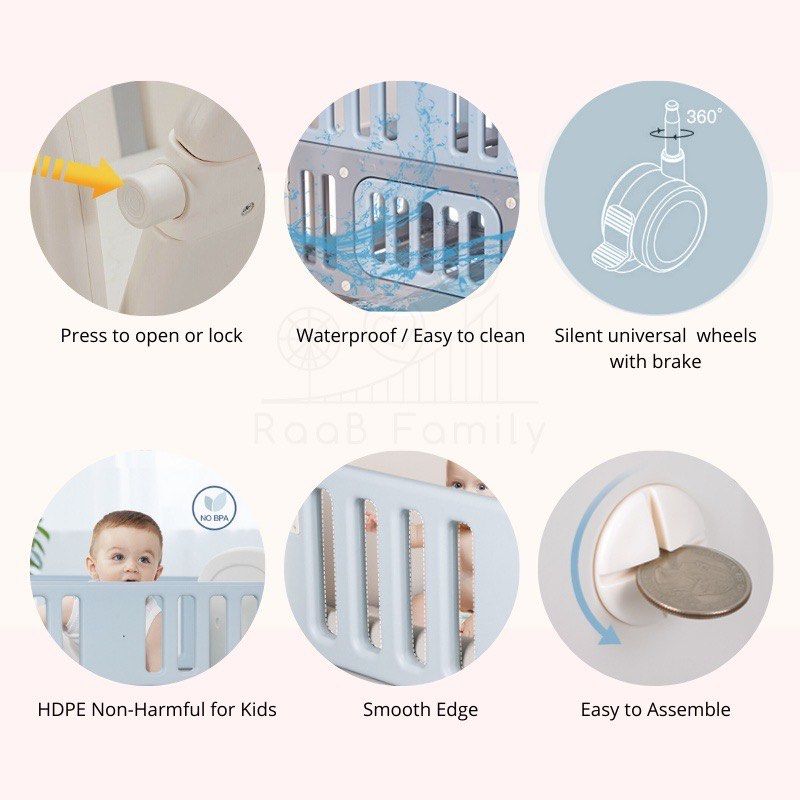 RaaB Family Non Toxic Baby Cot, Babies & Kids, Baby Nursery & Kids ...
