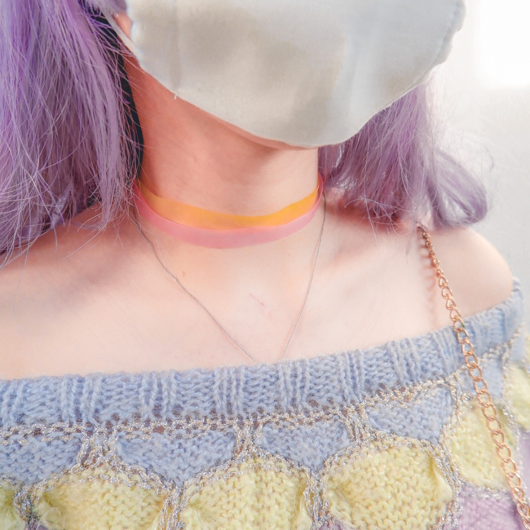 Rainbow Chokers | Kawaii Harajuku Y2K K-pop Transparent Clear Choker ...