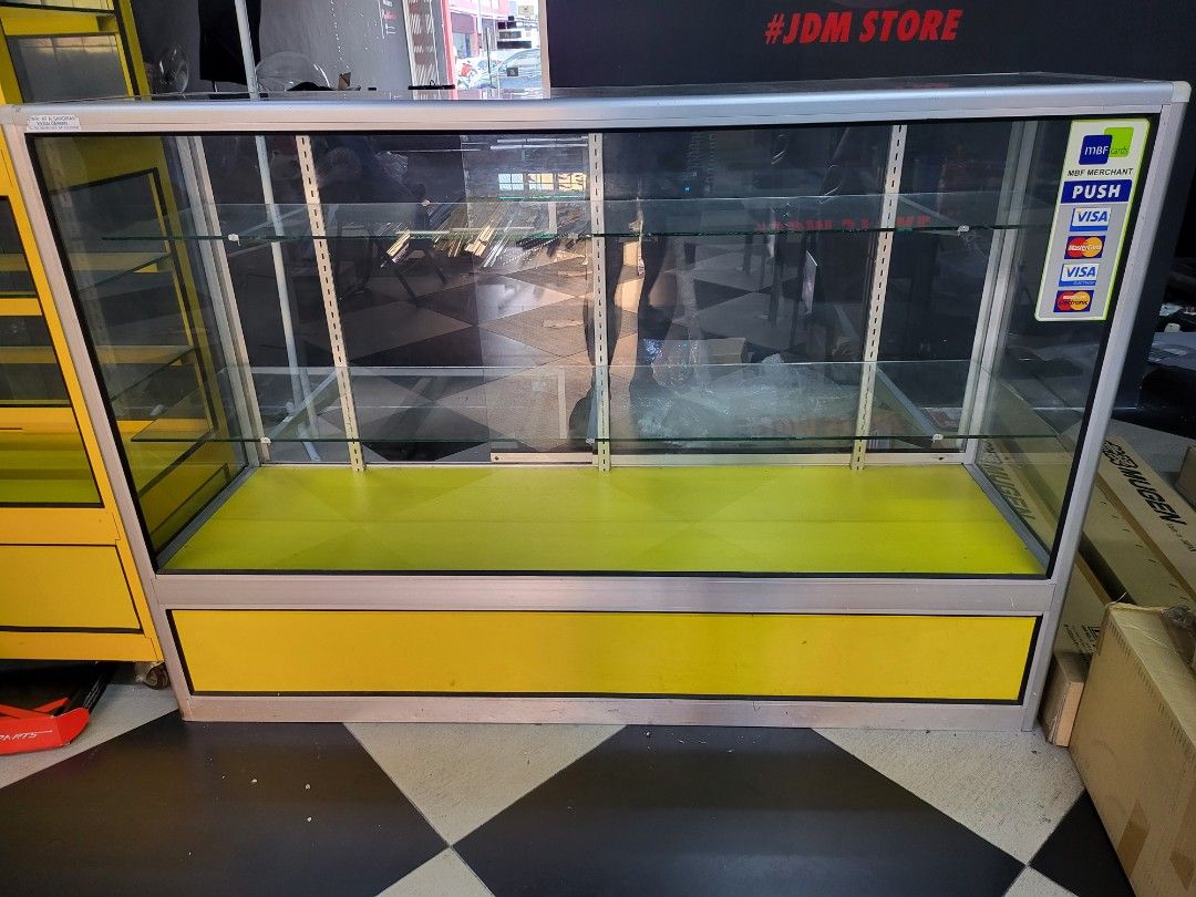 Rak Kaca Display Glass Cabinet, Furniture & Home Living, Furniture ...