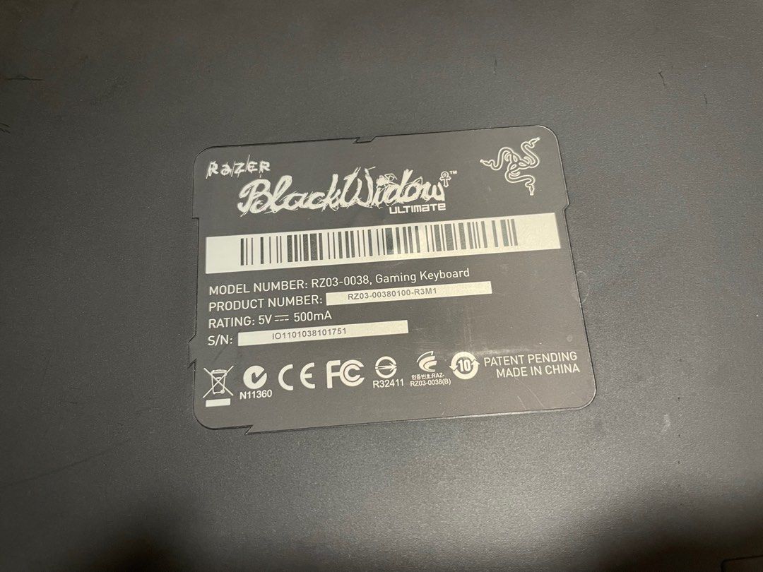 Razer black widow ultimate mechanical keyboard single colour blue ...