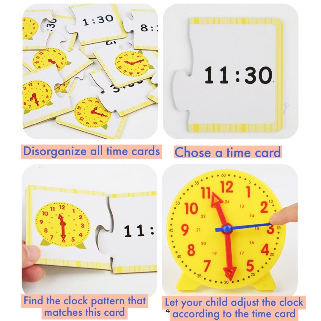 [READY STOCK]Kids Toys Digital Clock Time Learning Kit Time Activity ...